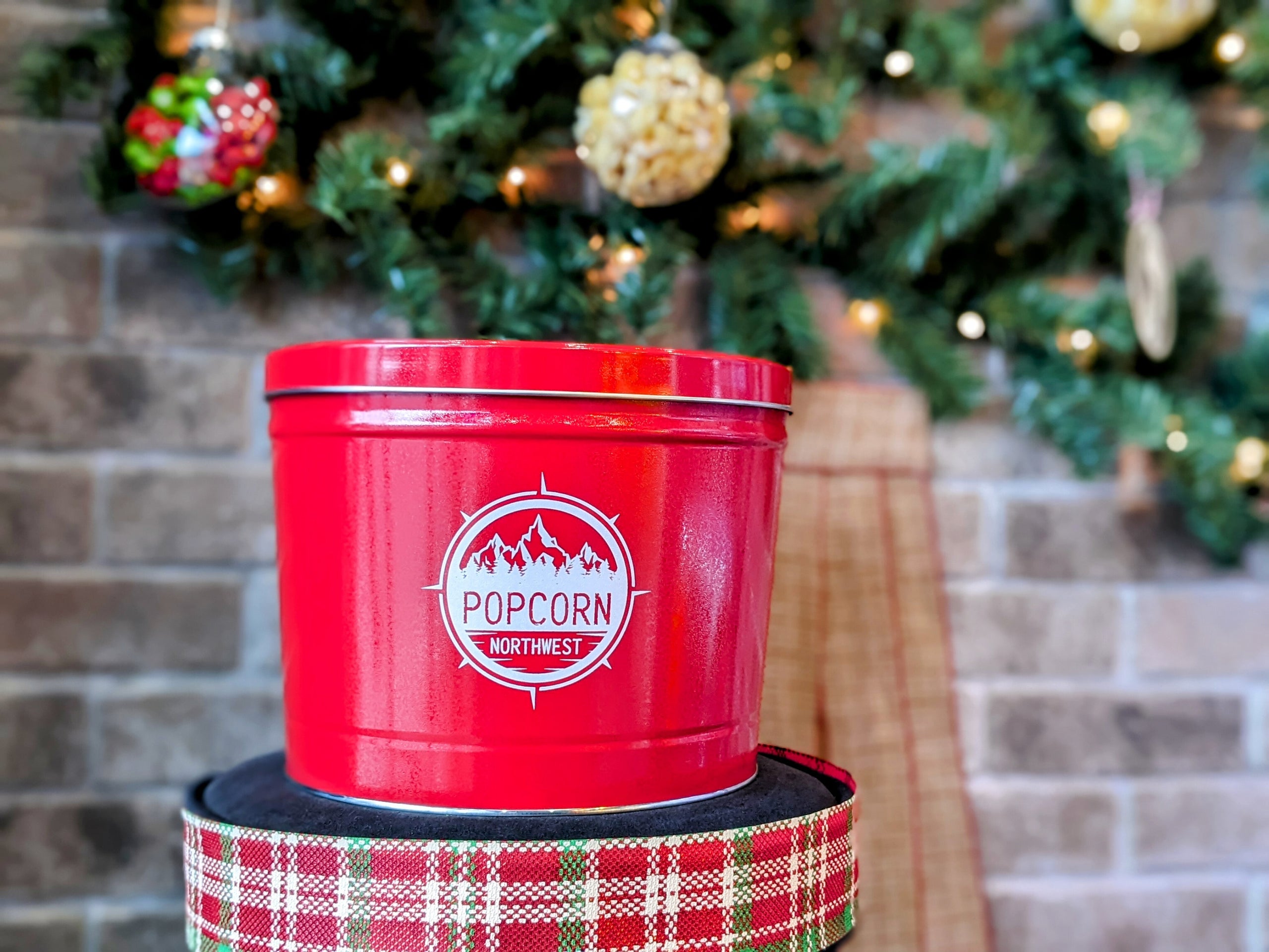 2 Gallon Popcorn Tin - Red | Popcorn Northwest